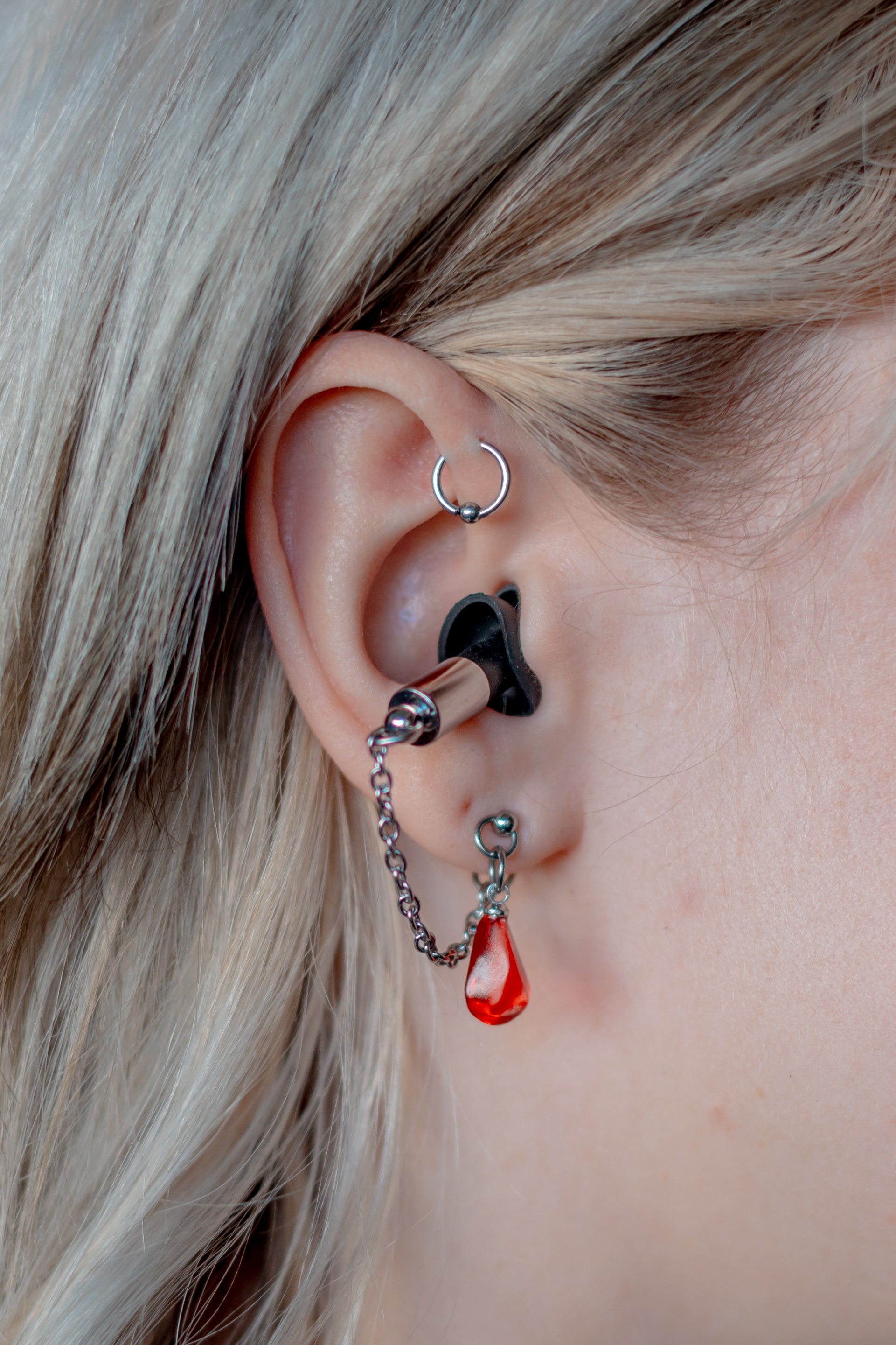Pomegranate Seed Stud Ear Plug Earrings | Plug and Play Jewelry